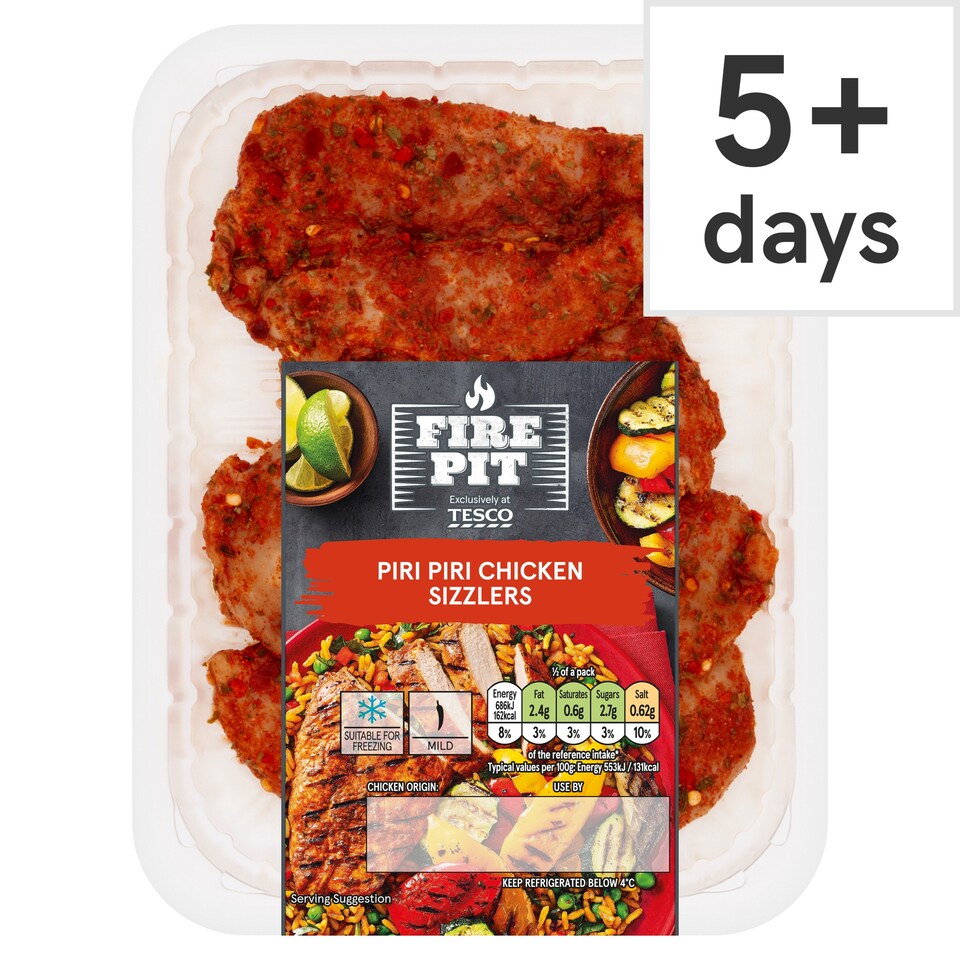 Tesco Fire Pit Piri Piri Chicken Sizzlers 300G - Tesco Groceries