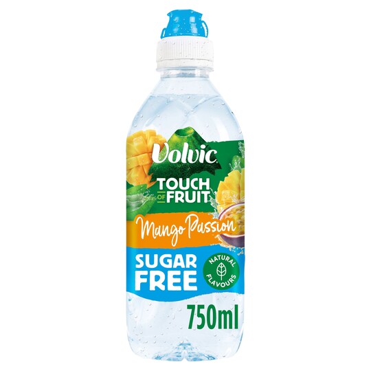 Volvic Touch Of Fruit Mango & Passion Sugar Free Water 750Ml - Tesco ...