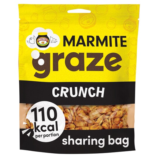 Graze Marmite Crunch Sharing Bag 100G - Tesco Groceries