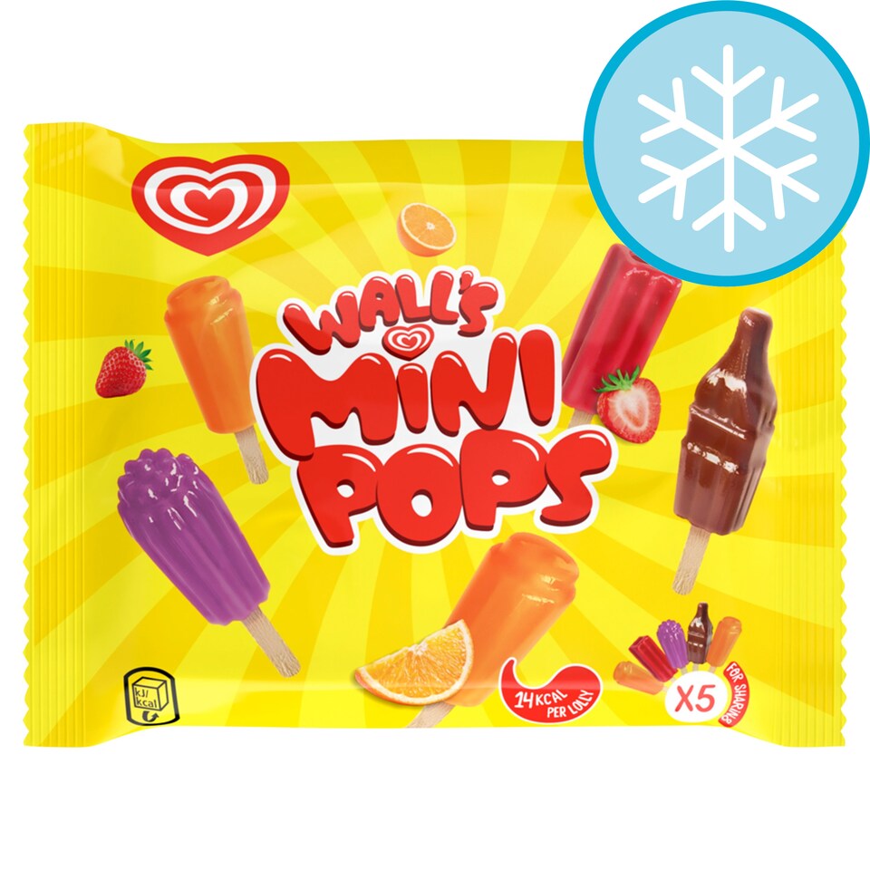 Walls 5 Mini Pops 73ml - Tesco Groceries