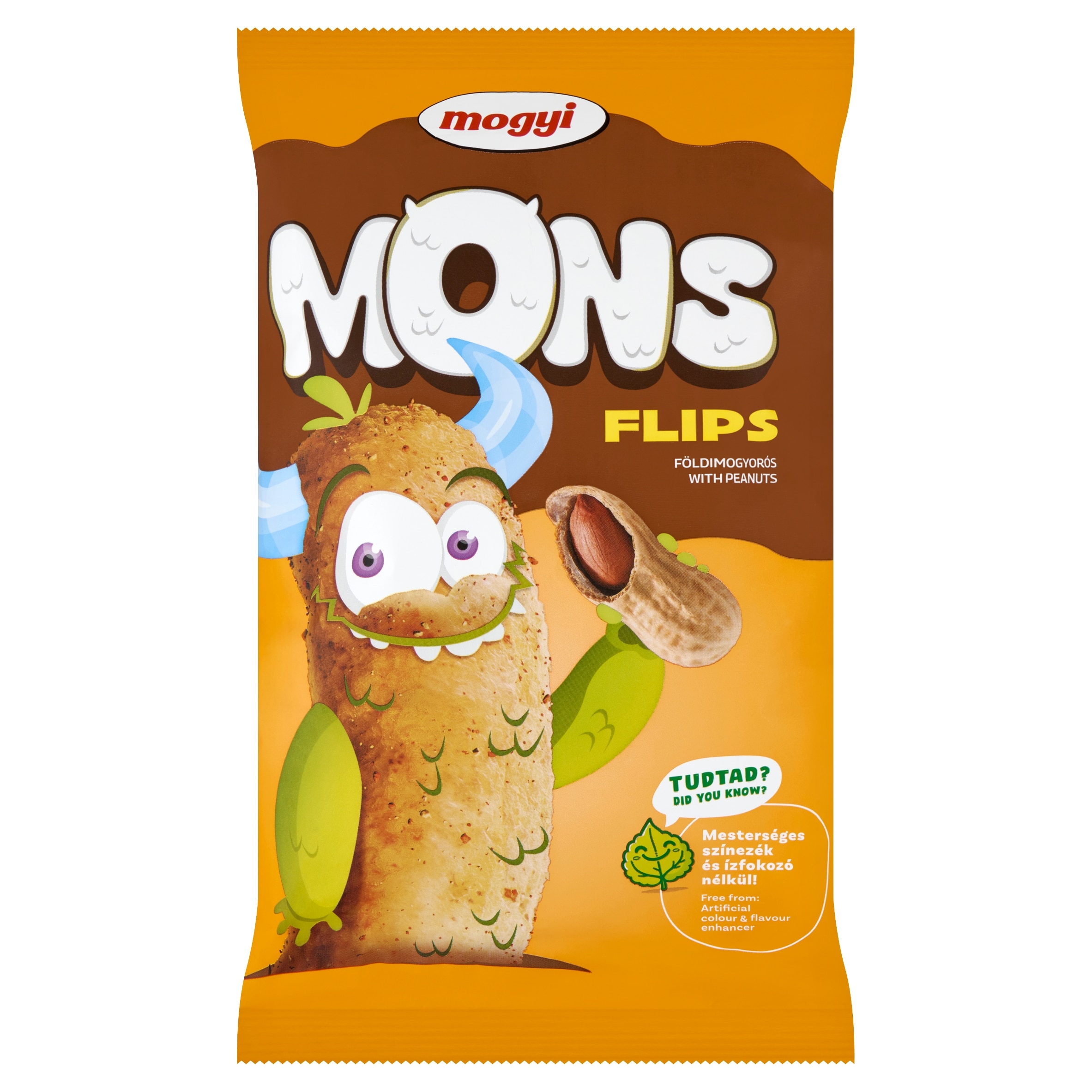 Mogyi Mons Flips Corn Snack with Peanuts 90 g - Tesco Groceries