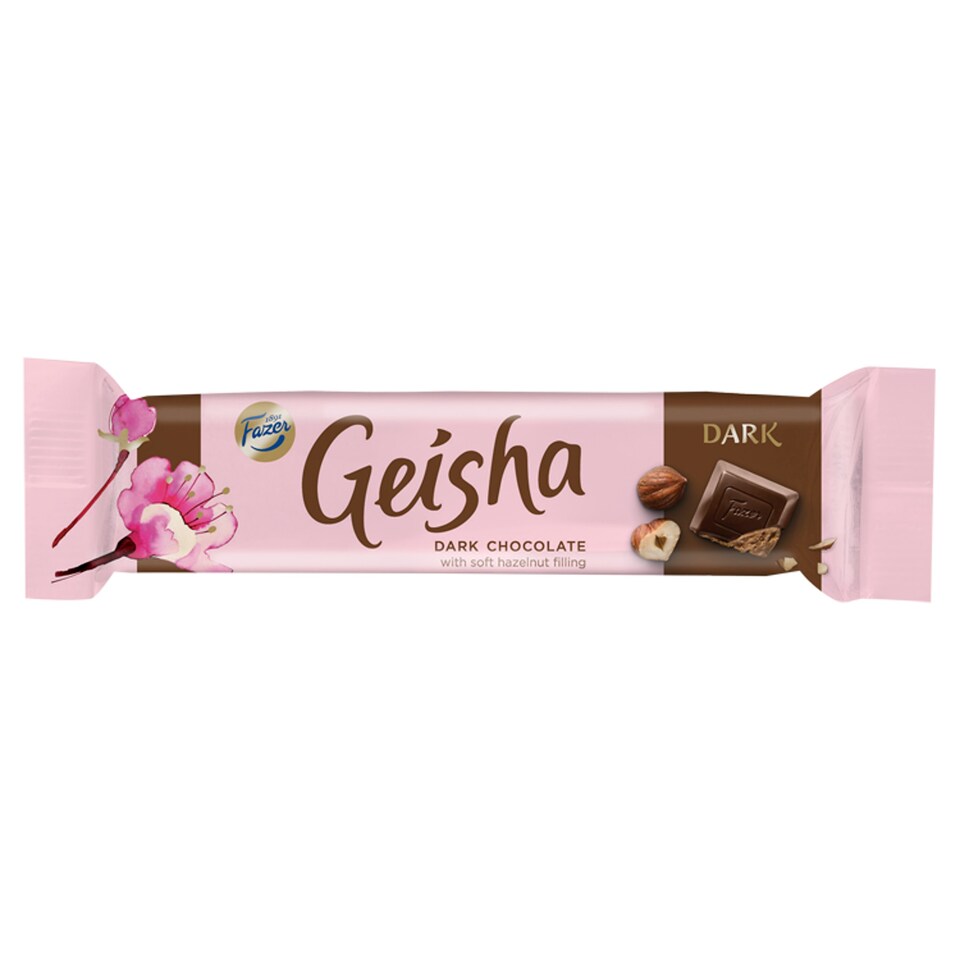 Fazer Geisha Dark Chocolate with Hazelnut Filling 37g - Tesco Groceries