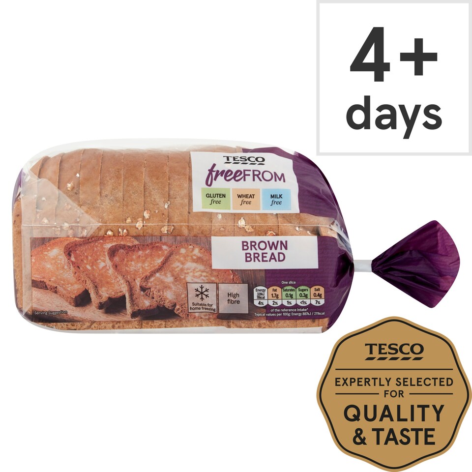 Tesco Free From Brown Bread 550G - Tesco Groceries