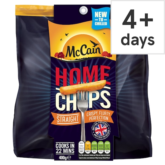 Mccain Home Chips 400G - Tesco Groceries