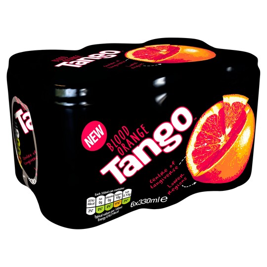 TANGO BLOOD ORANGE 6X330ML - Tesco Groceries
