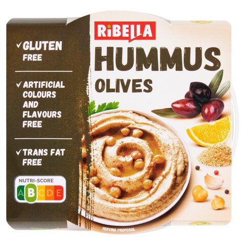 RiBella Hummus Chickpea Cream with Olives 200 g - Tesco Groceries