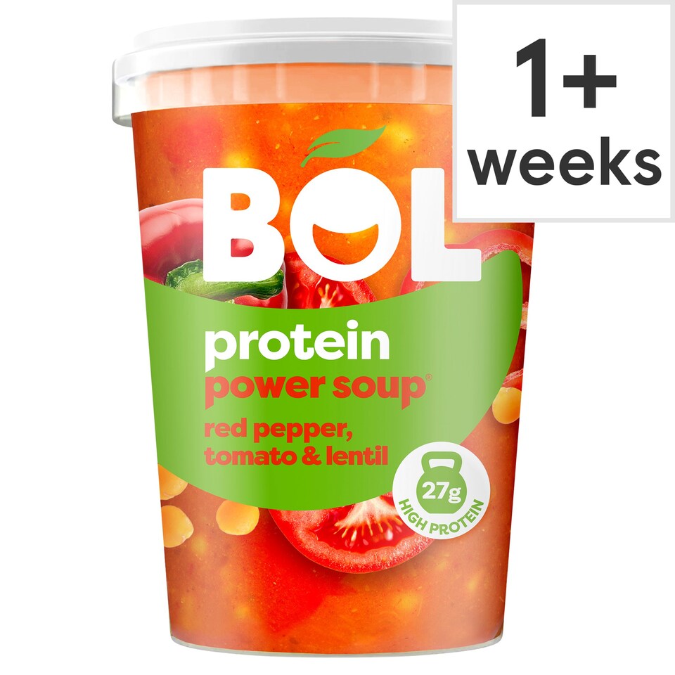 BOL Roasted Red Pepper & Tomato Power Soup 600g - Tesco Groceries