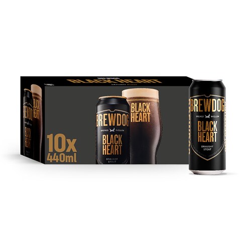 Brewdog Black Heart Stout 10 X 440Ml - Tesco Groceries