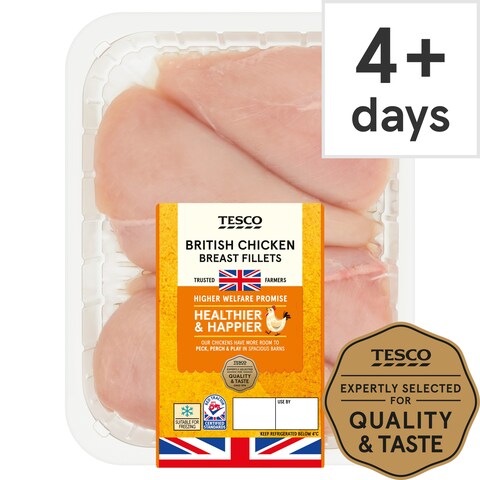Tesco British Chicken Breast Fillets 650G - Tesco Groceries