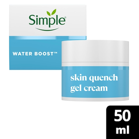 Simple Water Boost Skin Quench Gel Cream Moisturiser 50ml - Tesco Groceries