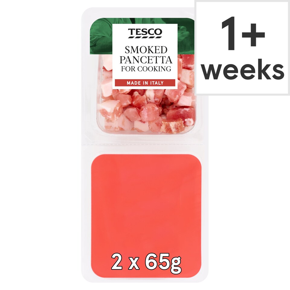 Tesco Smoked Pancetta 2 X 65G - Tesco Groceries