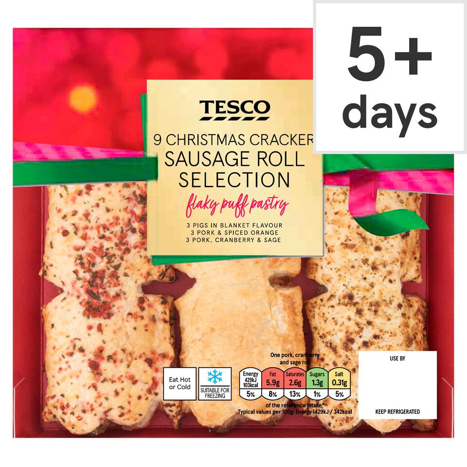Tesco 9 Sausage Roll Selection Pack 270g - Tesco Groceries