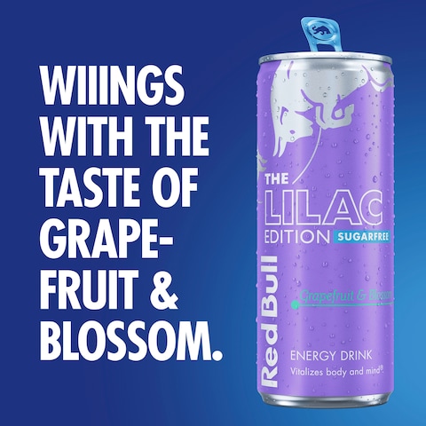 Red Bull Sugar Free Lilac Edition Energy Drink 473ml - Tesco Groceries