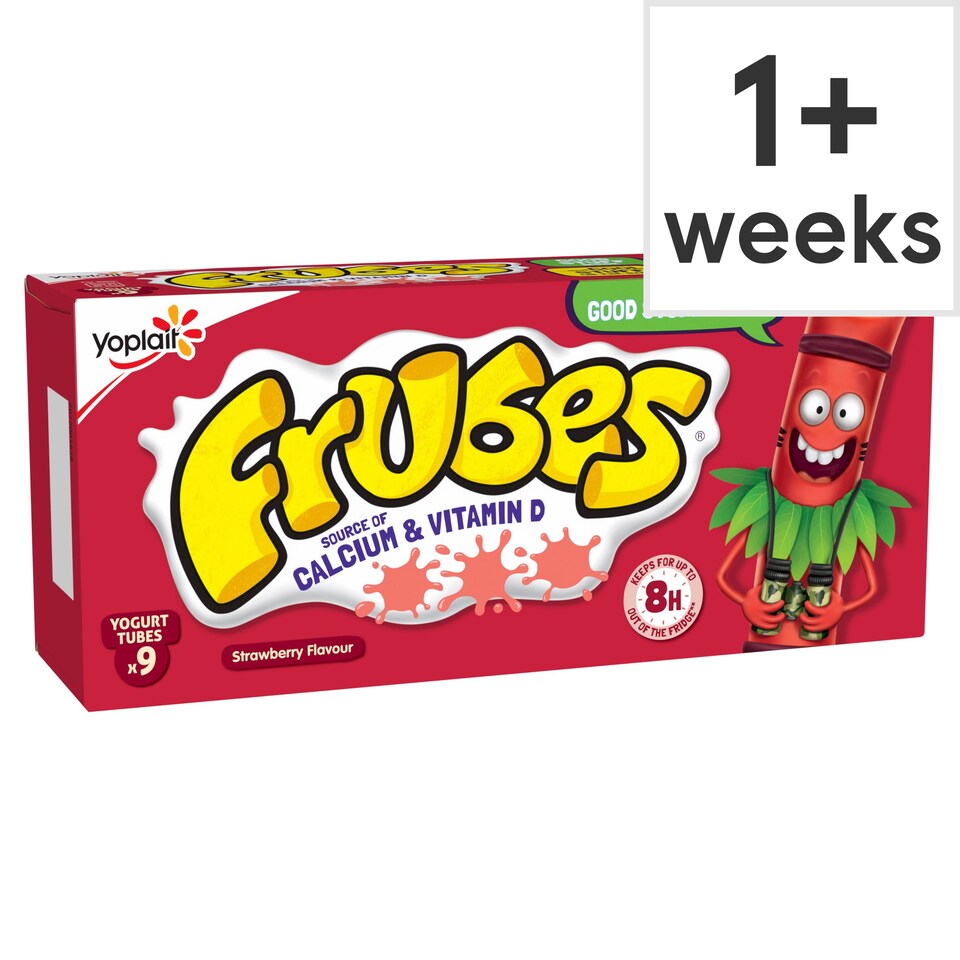 Frubes Strawberry Yogurts 9X37g - Tesco Groceries
