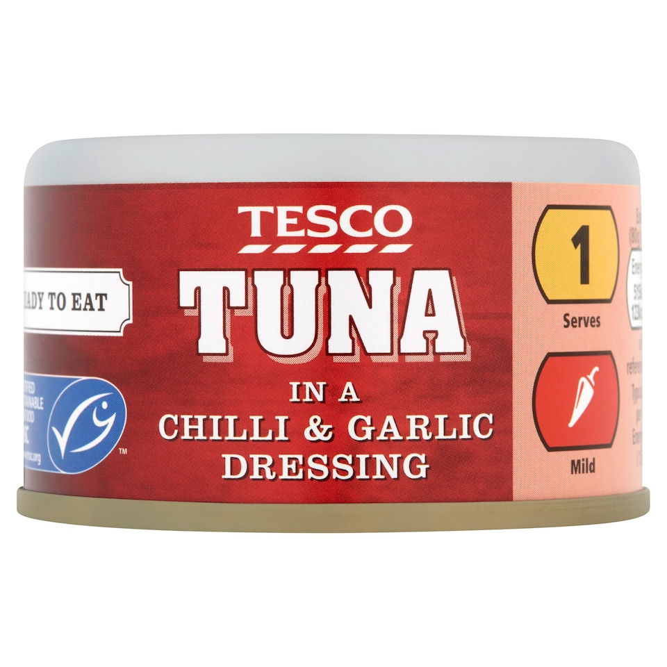 Tesco Tuna In Chilli And Garlic Dressing 80G - Tesco Groceries