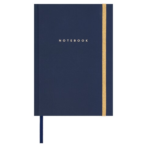 Woodvale Blue Floral A5 Casebound Notebook - Tesco Groceries