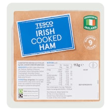 Tesco Irish Cooked Ham 113G - Tesco Groceries