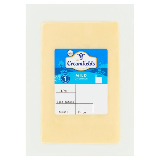 Creamfields Mild White Cheddar Small - Tesco Groceries