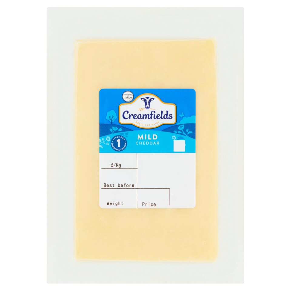 Creamfields Mild White Cheddar Small - Tesco Groceries