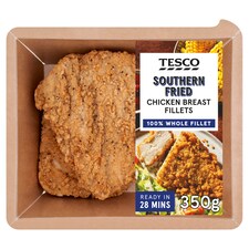 Tesco Southern Fried Chicken Breast Fillets 350g - Tesco Groceries