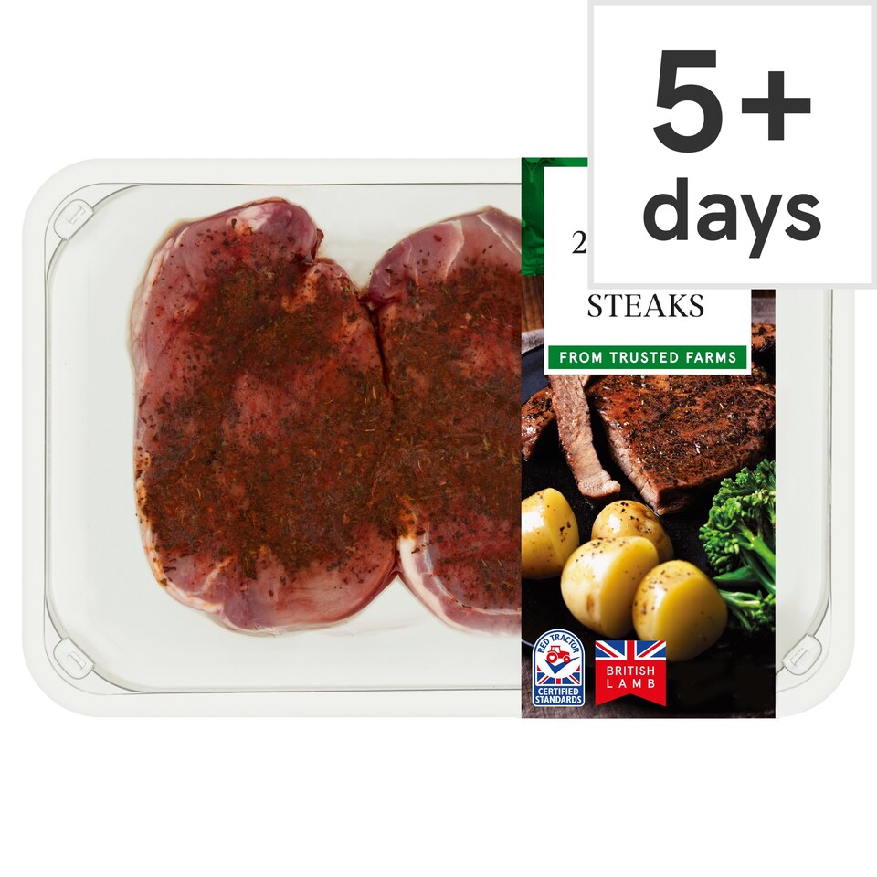 Tesco 2 Minted Lamb Steaks 250G - Tesco Groceries