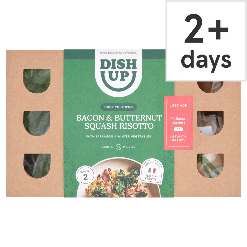 DishUp Cook Your Own Bacon & Butternut Squash Risotto - Tesco Groceries