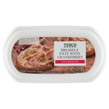 Tesco Brussels Pate with Cranberries 150 g - Tesco Groceries