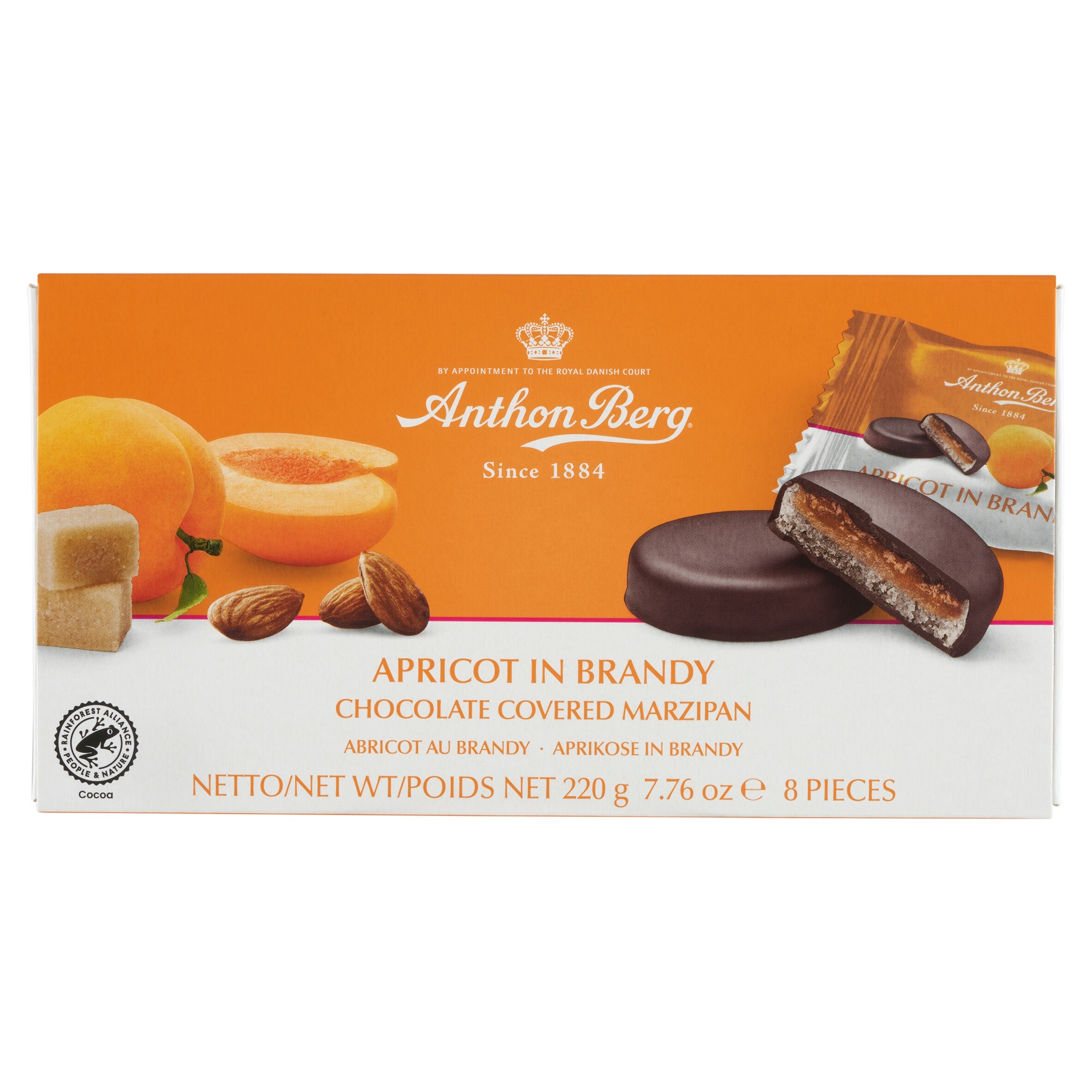 Anthon Berg Chocolate with Marzipan and Filling with Apricot in Bandy 8 ...