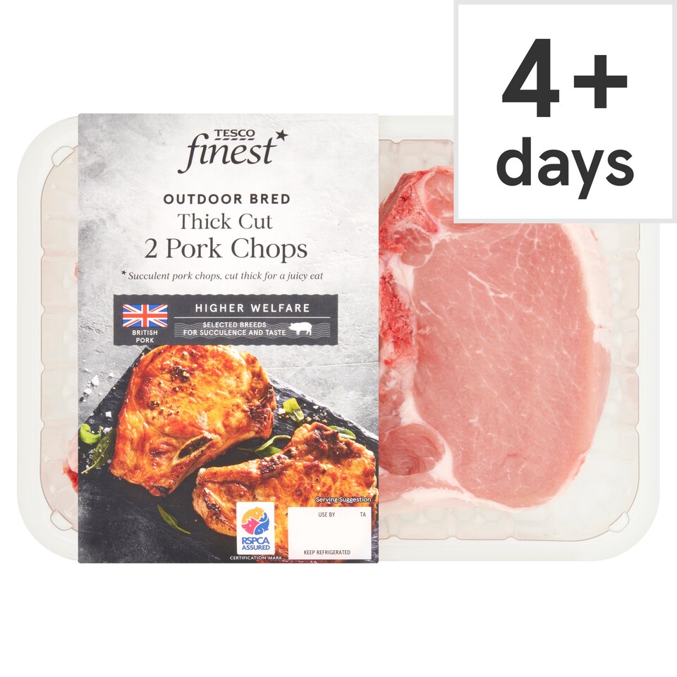 Tesco Finest Pork Chops 500G - Tesco Groceries