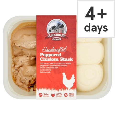 Cloughbane Peppered Chicken Stack 350g - Tesco Groceries