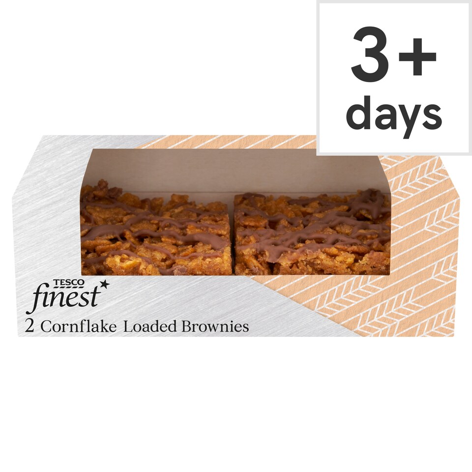 Tesco Finest Cornflake Brownies 2 Pack - Tesco Groceries
