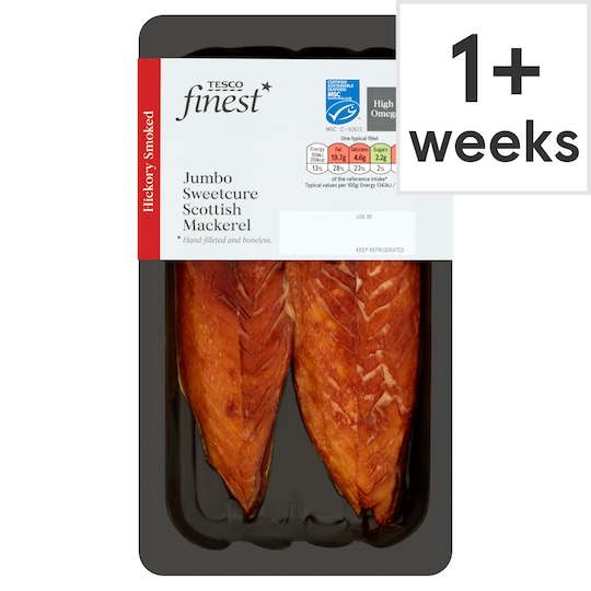 Tesco Finest Sweetcure Smoked Mackerel Fillets 160G - Tesco Groceries