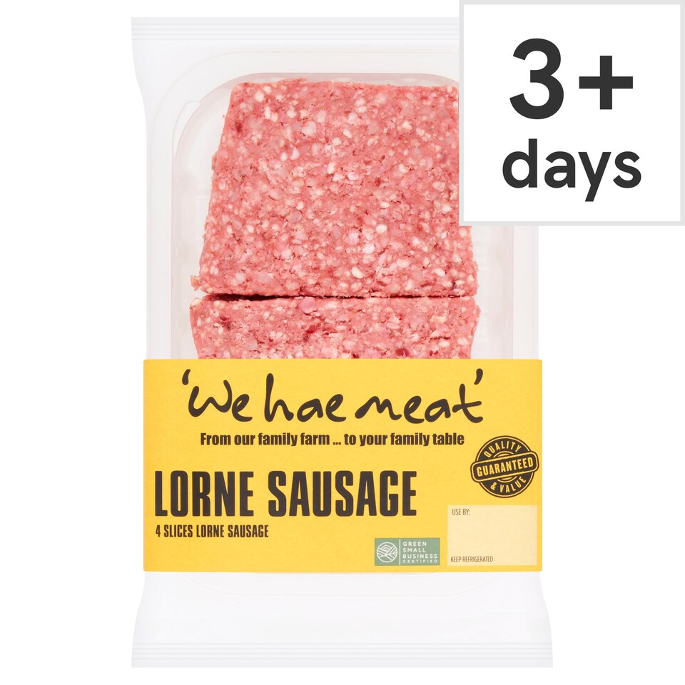 We Hae Meat Pork & Beef Lorne Sausage 250G - Tesco Groceries