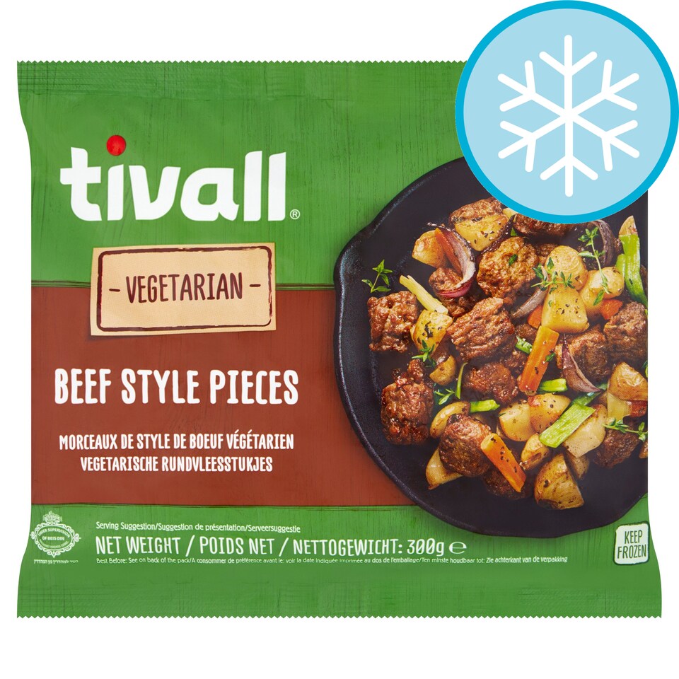 Tivall Vegetarian Beef Style Pieces 300G - Tesco Groceries