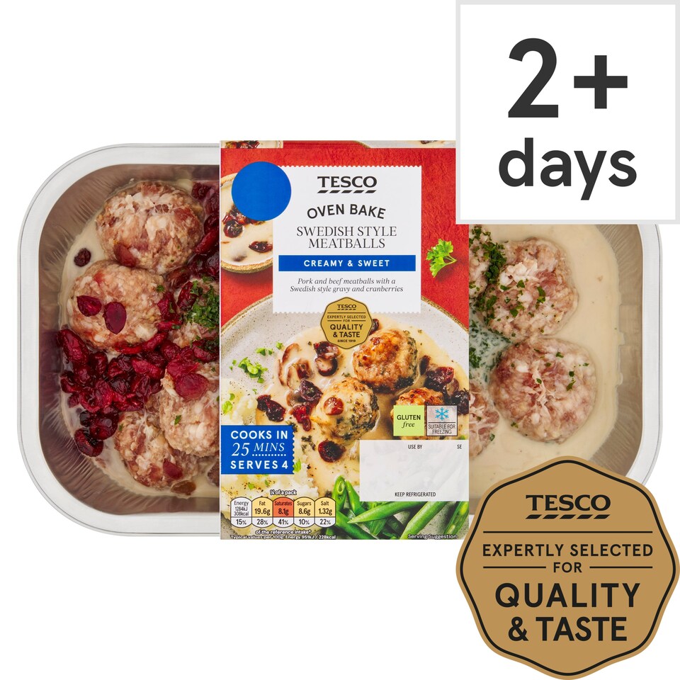 Tesco Swedish Style Meatballs 600G - Tesco Groceries
