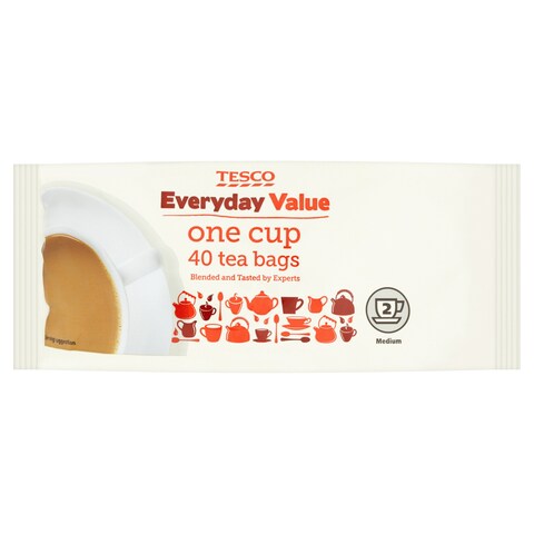 Tesco Everyday Value 40 Tea Bags 100G - Tesco Groceries