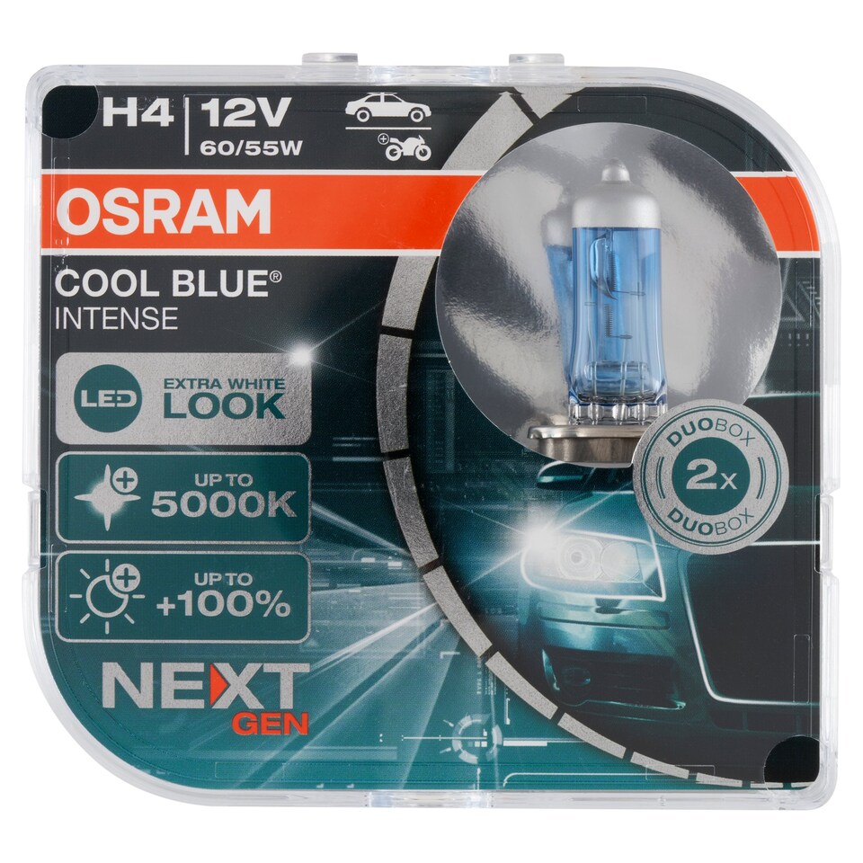 Osram Cool Blue Intense H4 12V 60/55W 2 ks - Tesco Groceries