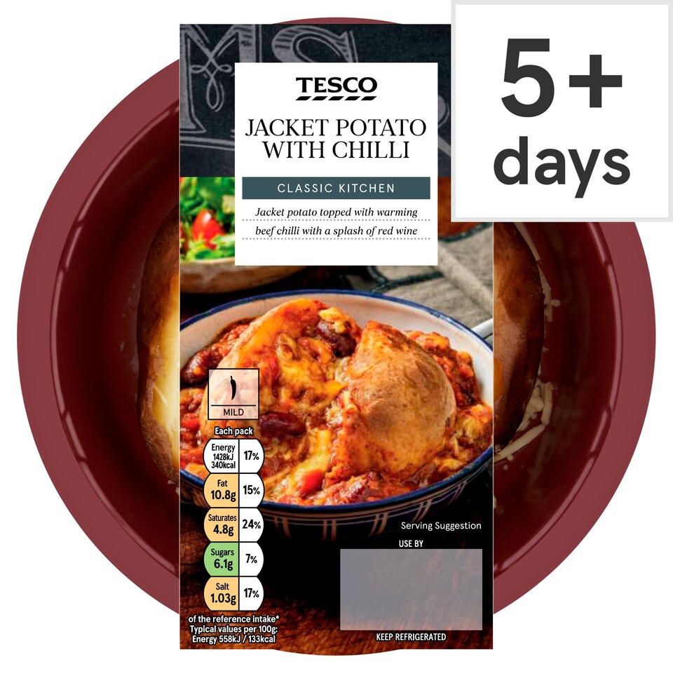 Tesco Jacket Potato with Chilli 300g - Tesco Groceries