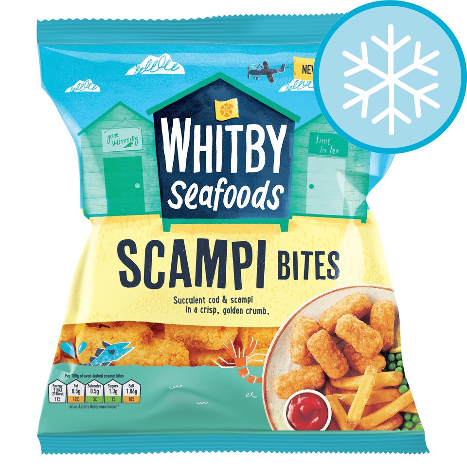 Whitby Seafoods Breaded Scampi Bites 190G - Tesco Groceries