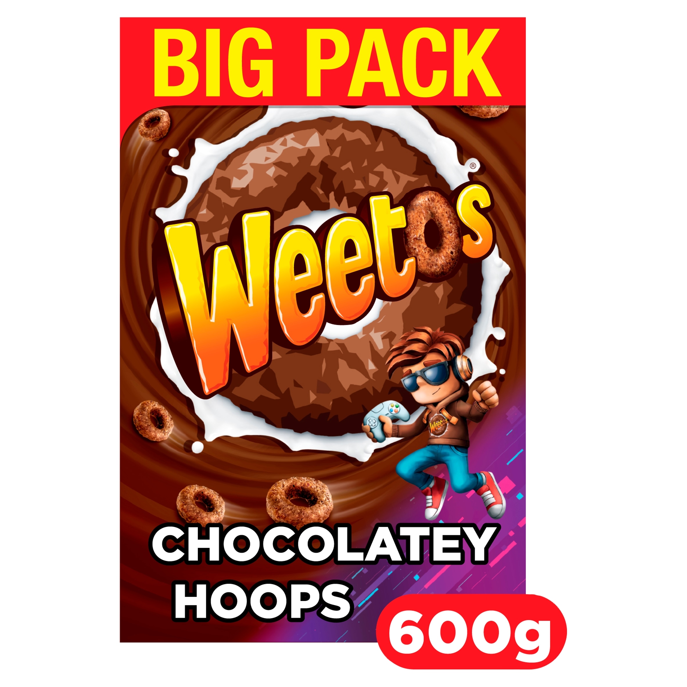 Weetos Chocolatey Hoops Cereal 600g - Tesco Groceries