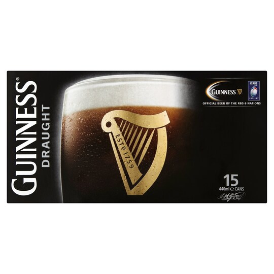 Guinness Draught 15 X 440Ml - Tesco Groceries