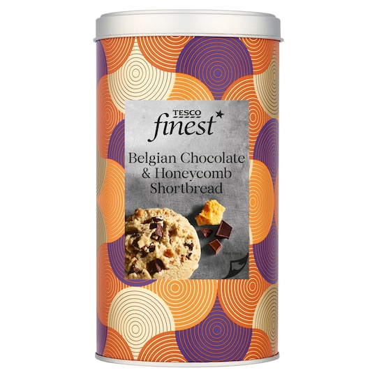 Tesco Finest Belgian Chocolate & Honeycomb Shortbread 160G - Tesco ...