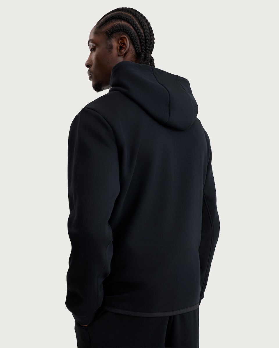 F&F Quilted Zip Up Hoodie in Black - Tesco Groceries