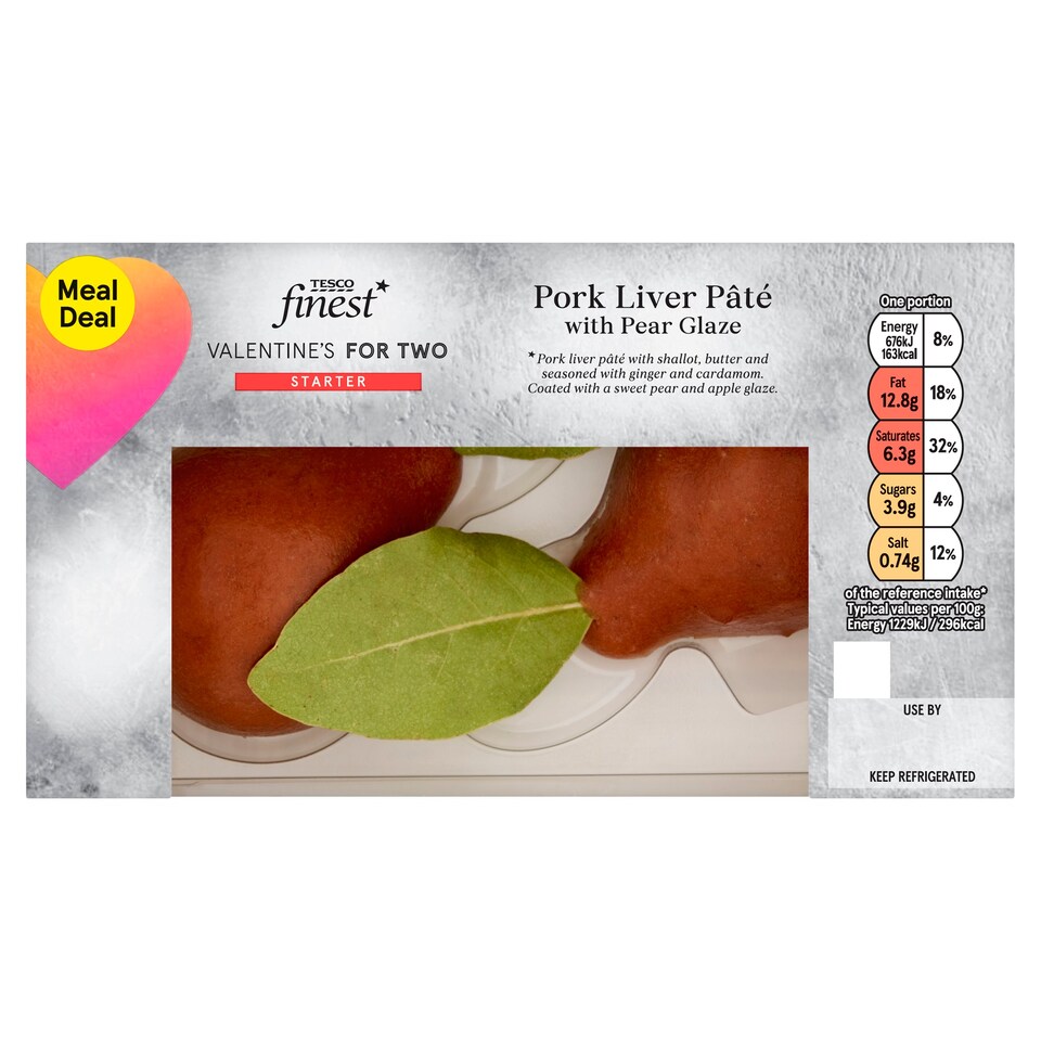 TESCO FINEST PORK LIVER PATE WITH PEAR GLAZE 110G - Tesco Groceries