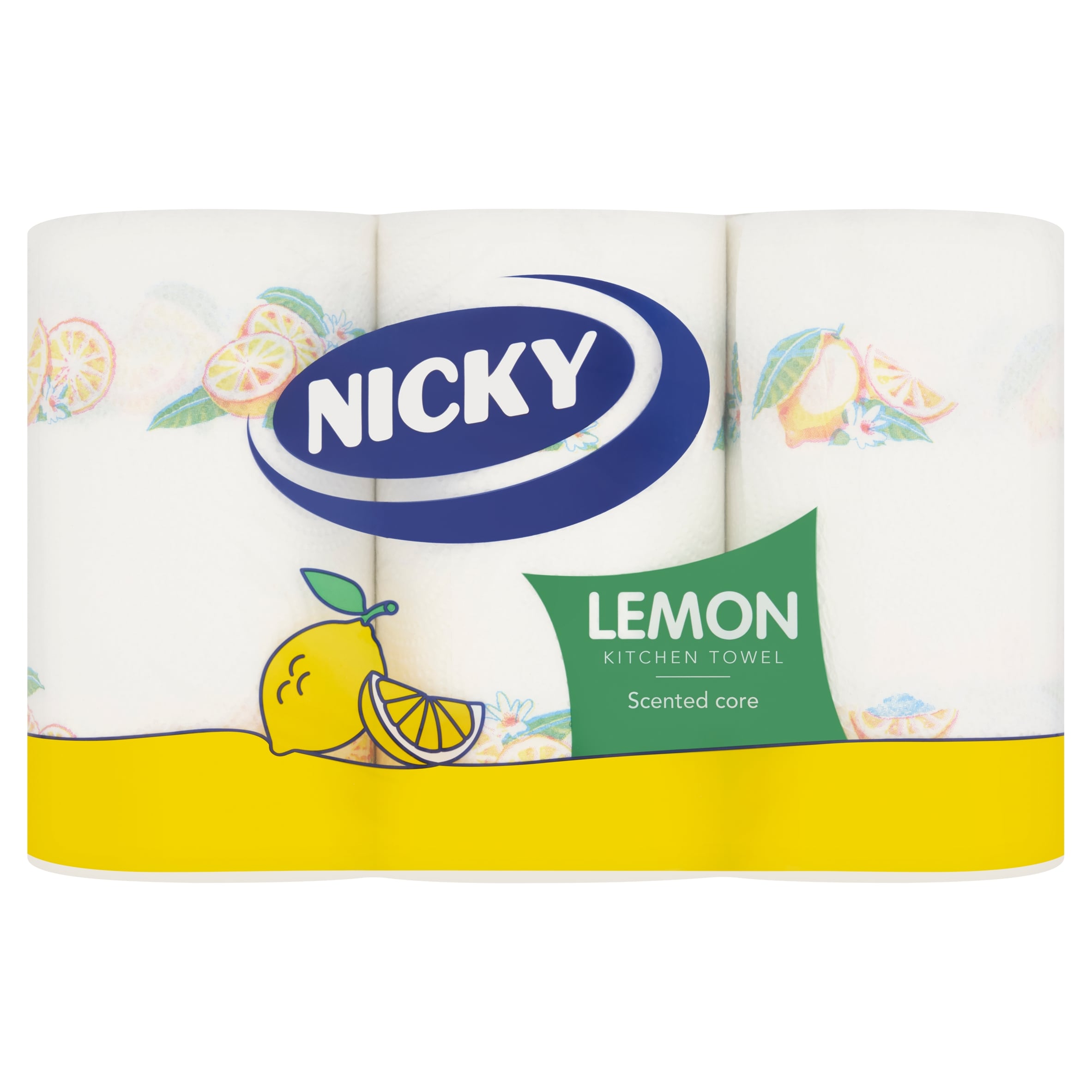 NICKY LEMON KITCHEN TOWEL 3 Rolls - Tesco Groceries