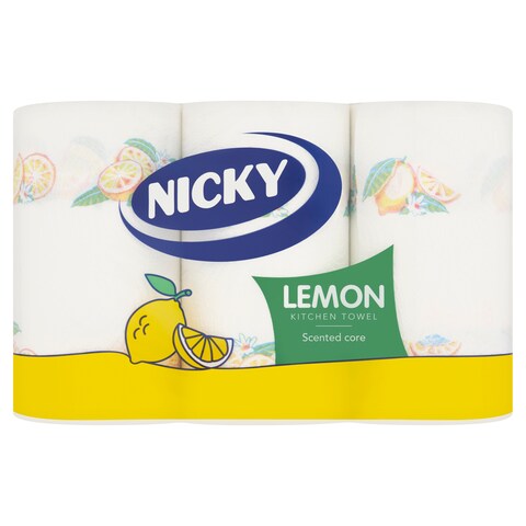 NICKY LEMON KITCHEN TOWEL 3 Rolls - Tesco Groceries