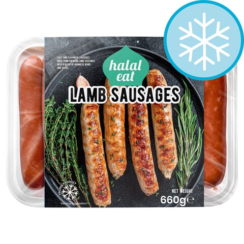 Halal Eat Lamb Sausages 660g - Tesco Groceries