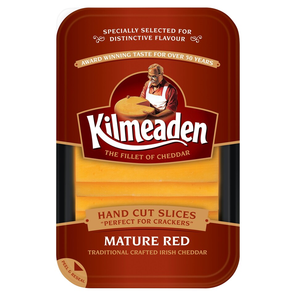 Kilmeaden Mature Red Chedder Hand Cut Slices 200G - Tesco Groceries