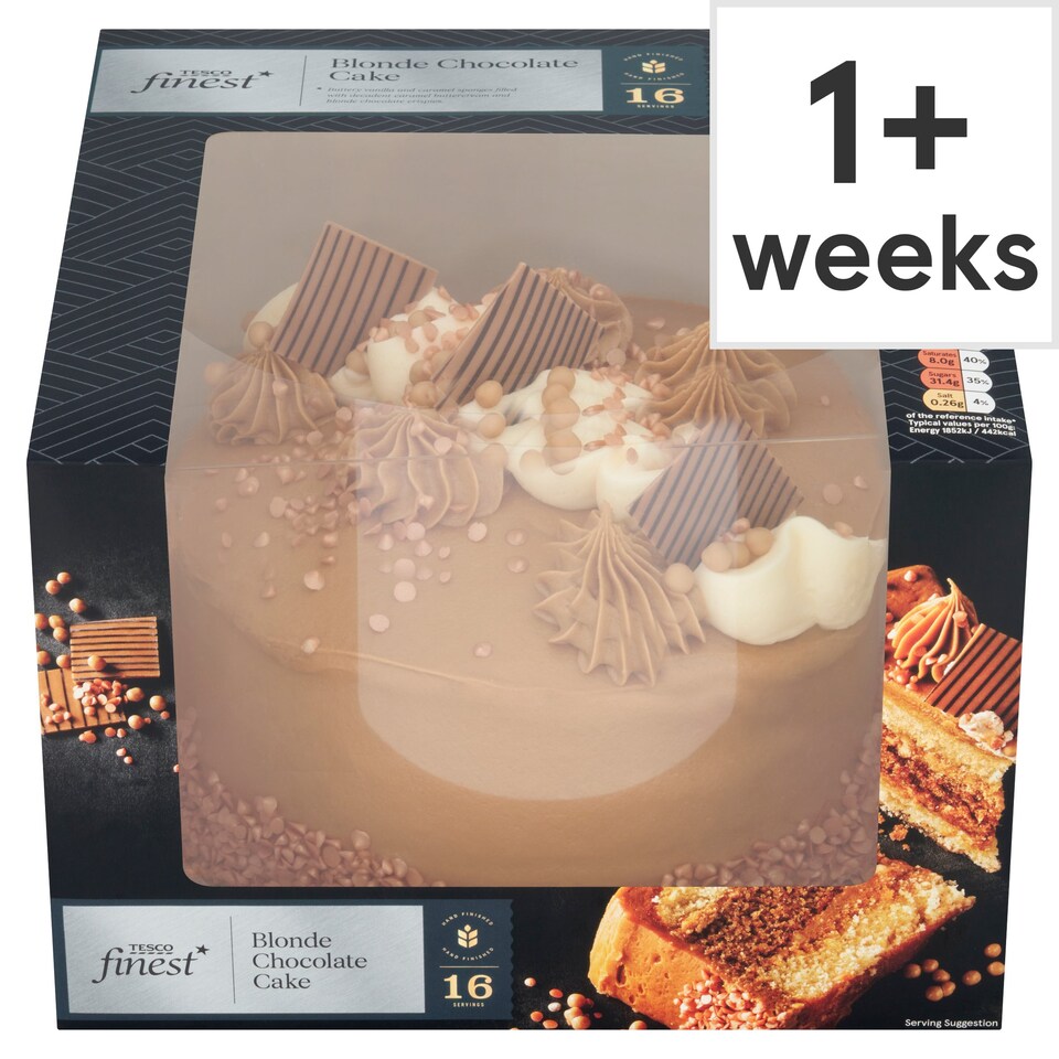 Tesco Finest Blonde Chocolate Cake - Tesco Groceries