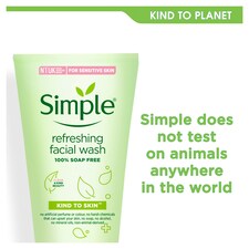 Simple Kind To Skin Refresh Facial Wash Gel 150Ml - Tesco Groceries